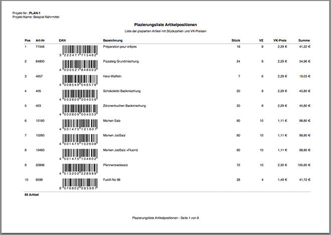 EAN-Barcodes und Schlüsselfelder verwenden - Numerikon